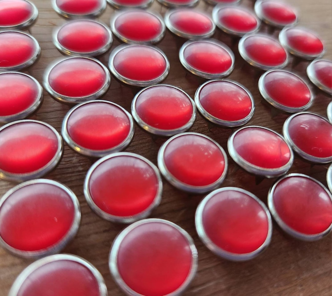 Light Red Pearl Snaps, 11.5 Mm Pearl Snap Fasteners, Western Pearl ...