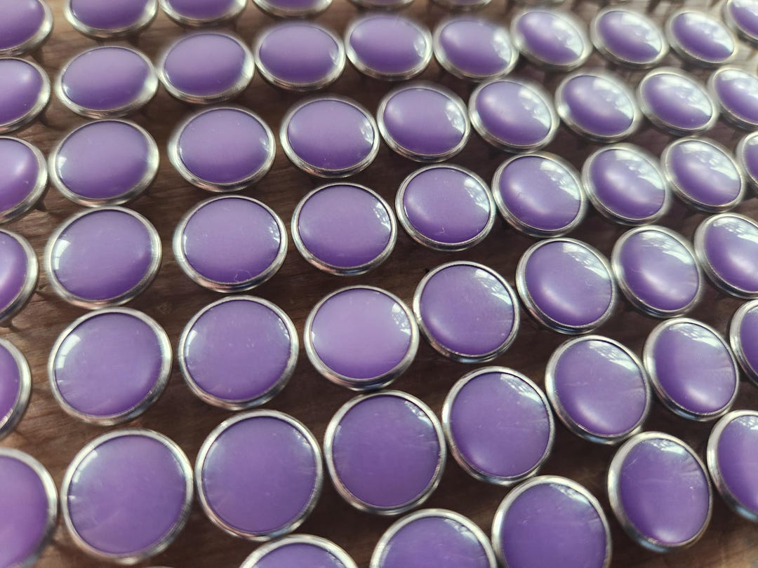 Lavender Pearl Snaps, 12 Snap Sets, 11.5 Mm Pearl Snap Fasteners ...