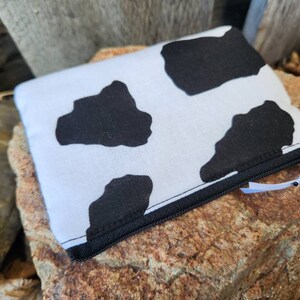 Cow Coin Purse, Red Bandana Change Purse, Western Coin Purse, Cow Print ...