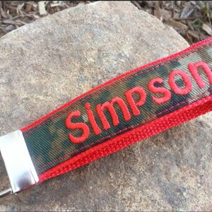 Personalized Camo Keychain, Keychain With Name, Camo Keyfob, Camo ...
