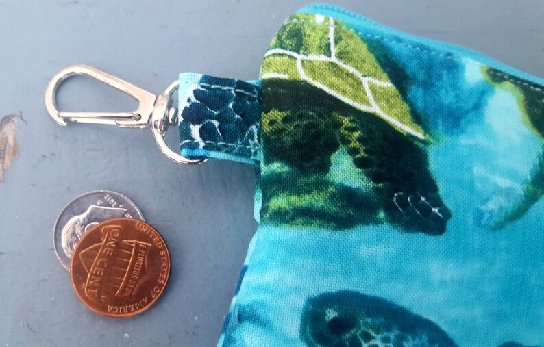 Sea Turtle Coin Purse Zipper Wallet Personalized Coin Purse - Etsy