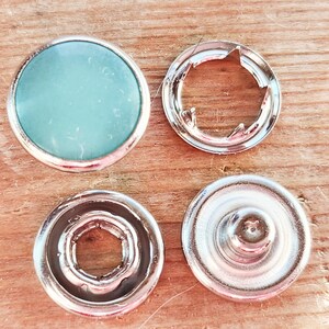 Sea Green Pearl Snaps, Pearl Snap Fasteners, 12 Sets Snap Sets, 11.5 Mm ...