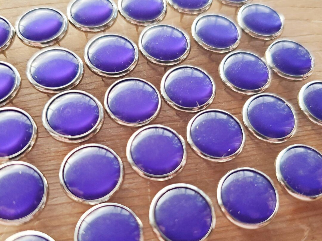 Amethyst Pearl Snaps Pearl Snap Fasteners 12 Mm Pearl Snaps - Etsy