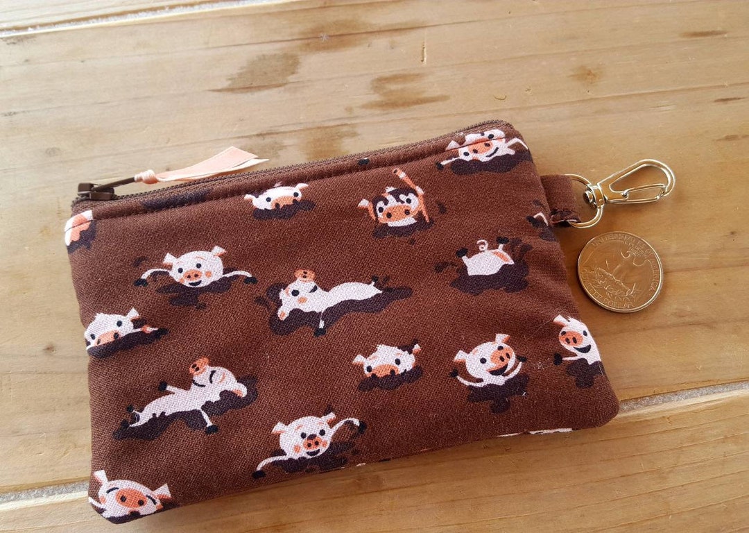 Pig Coin Purse, Change Purse, Zipper Wallet, Farm Animal Coin Purse ...