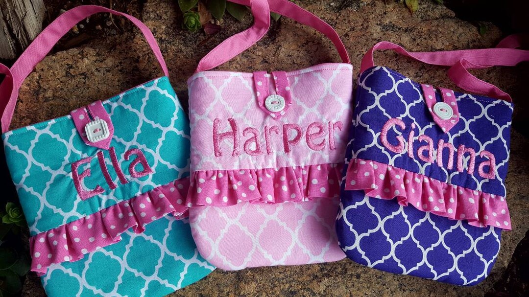 Toddler Purse, Little Girl's Personalized Purse, First Purse, Flower ...