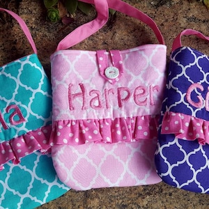 Toddler Purse, Little Girl's Personalized Purse, First Purse, Flower ...