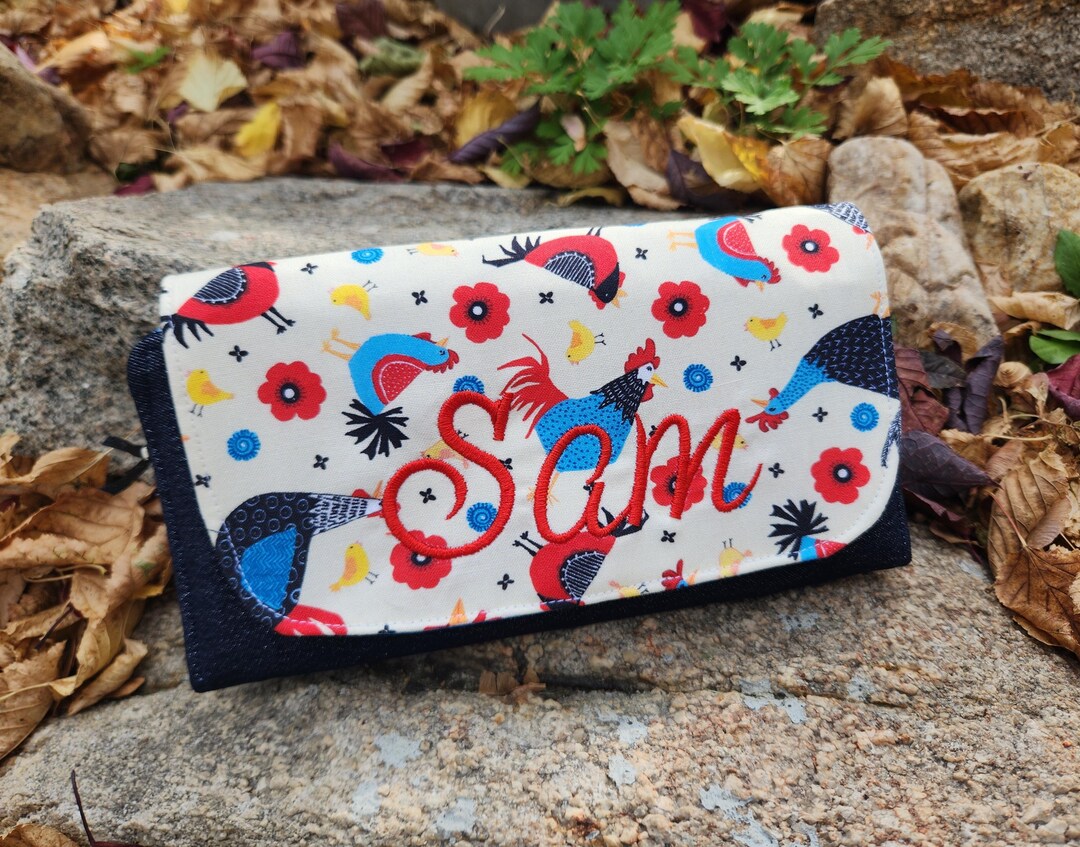 Chicken Wallet, Chicken Billfold, Fabric Wallet Ladies Wallet, Chicken ...