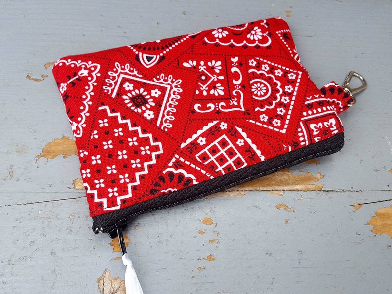 Cow Coin Purse Red Bandana Change Purse Western Coin Purse - Etsy