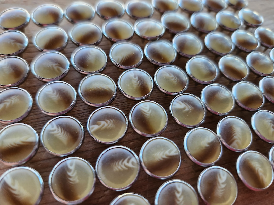 Latte Swirl Pearl Snaps, 11.5mm, 12 Snap Sets, 11.5 Mm Marble Pearl ...