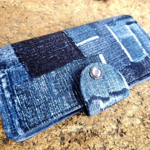 Personalized Denim Checkbook Cover, Denim Like Accessory, Personalized ...