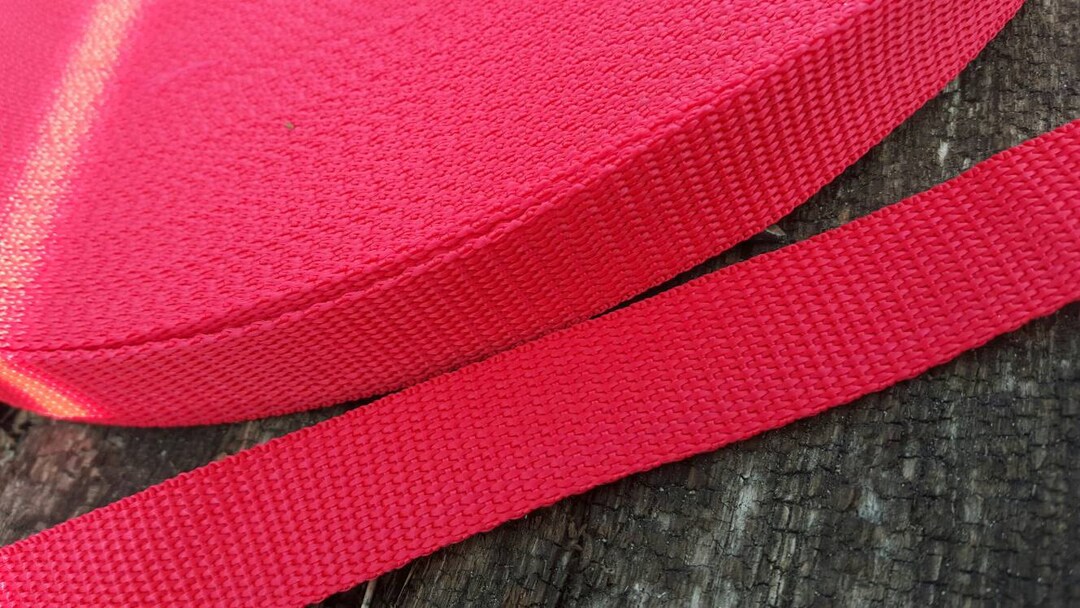 Red Polypro One-inch Webbing, 5 Yards Webbing, Webbing for Belts ...