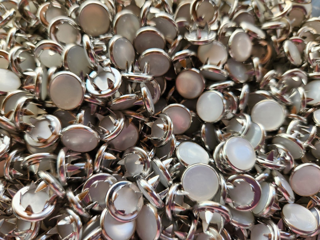 Wholesale Lucent White Pearl Snaps, Bulk Set of 100 White Pearl Snaps ...