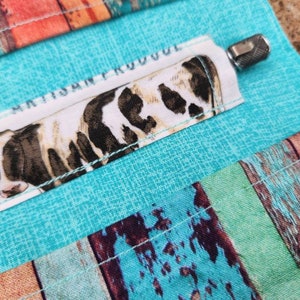 Farm Checkbook Cover, Tractor Checkbook Cover, Fabric Checkbook, Pig ...
