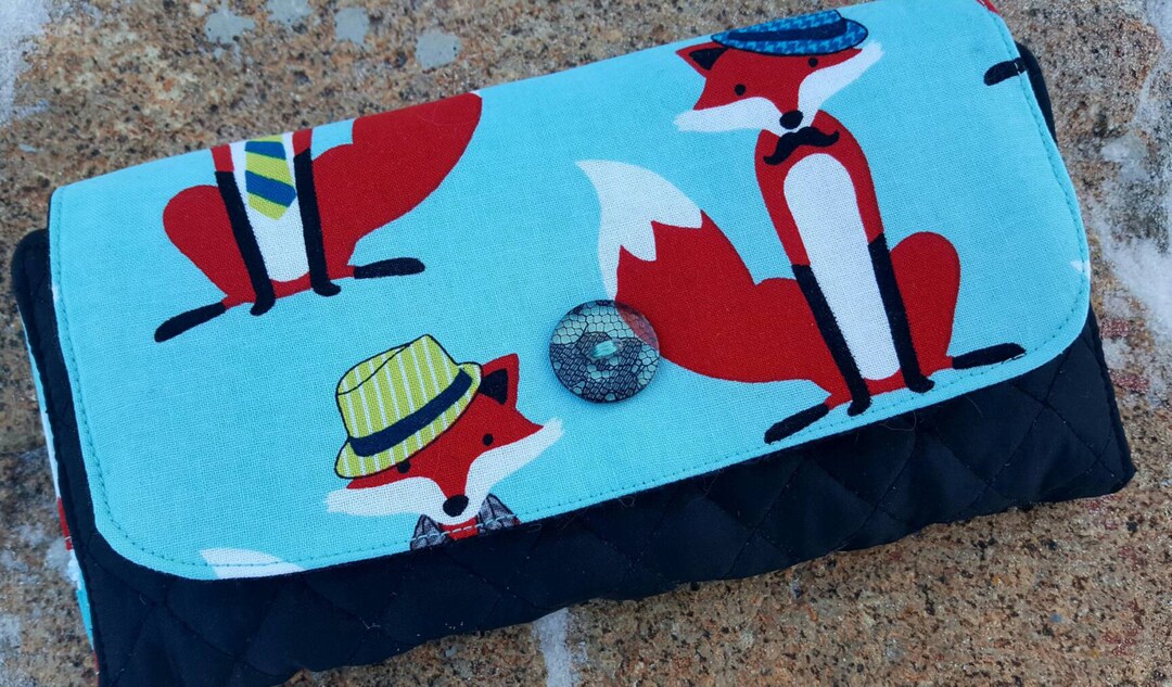 Fox Wallet Handmade Ladies Billfold Fabric Wallet Fox - Etsy