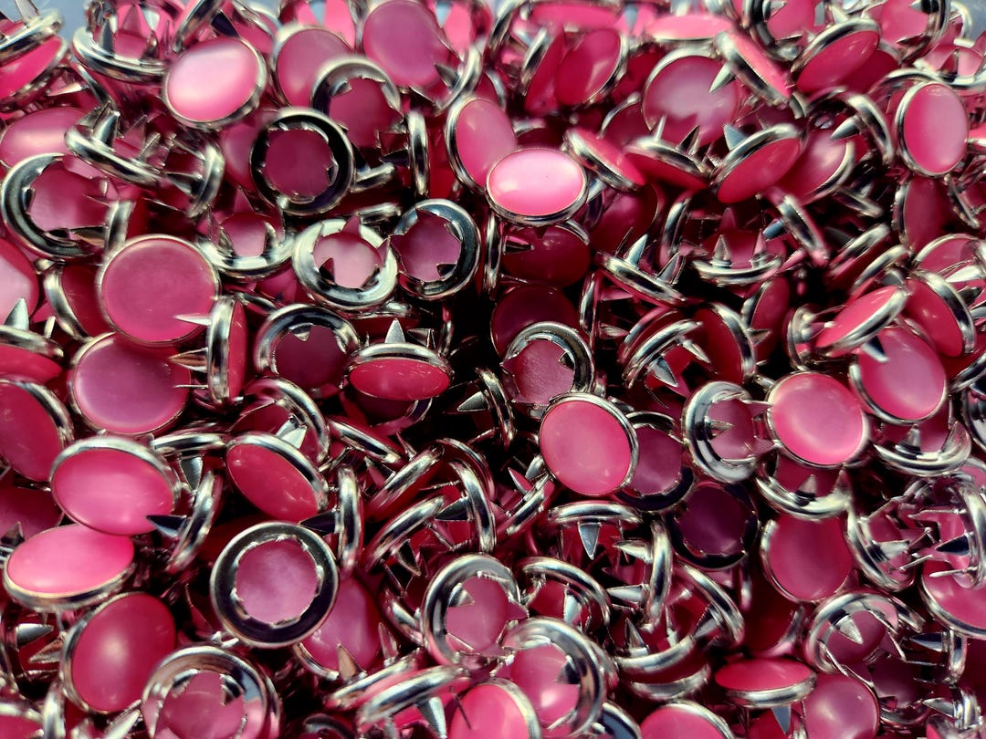 Wholesale Knockout Pink Pearl Snaps, 100 Bulk Snaps, 11.5 Mm Pearl Snap ...