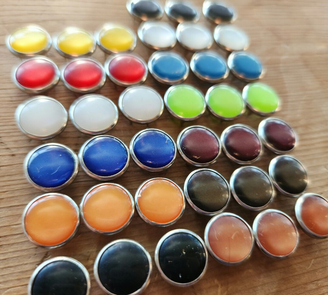 Color Sample Pack of Pearl Snaps, Variety Pack of Snaps, 11.5mm Snaps ...