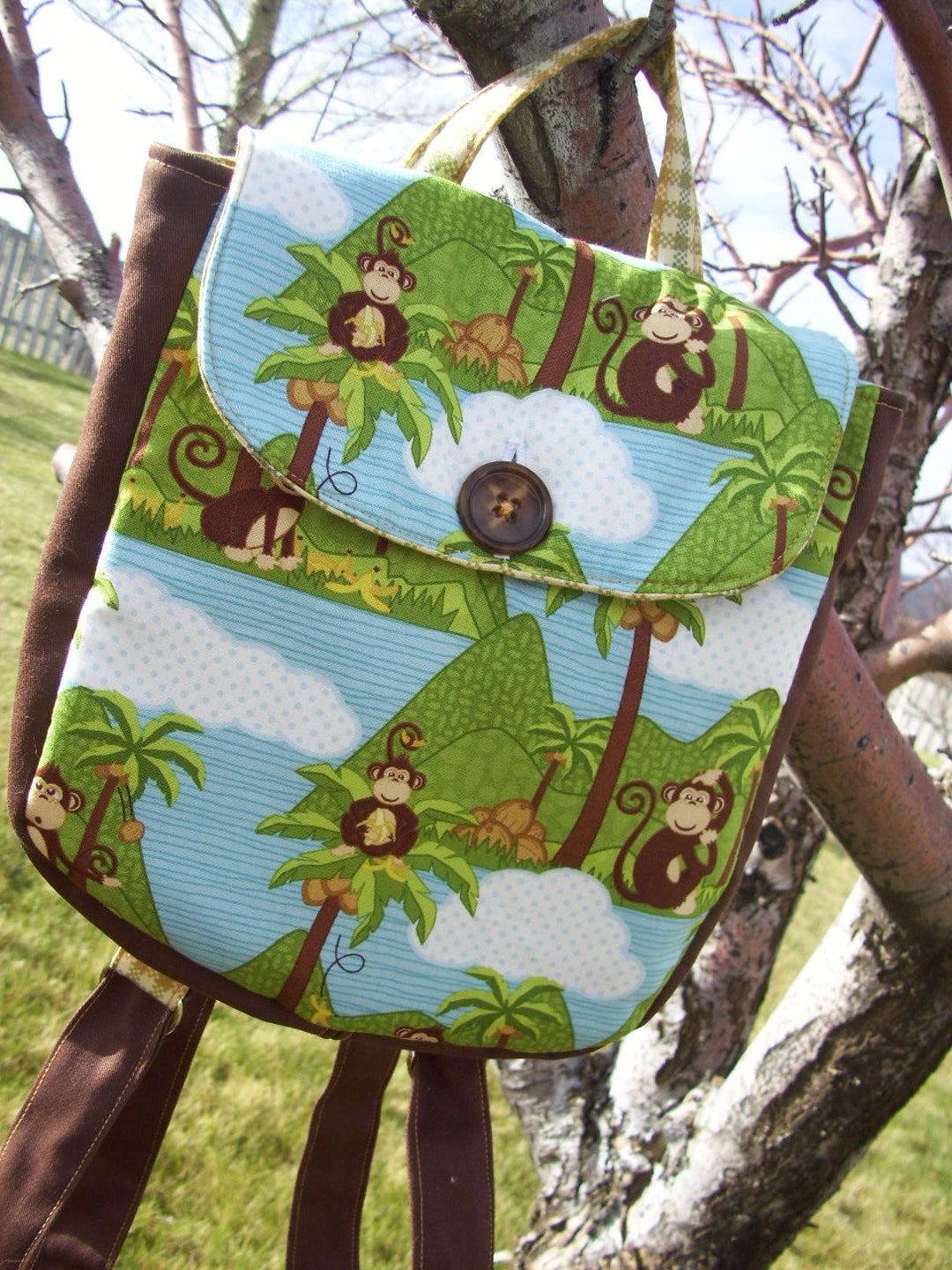 Monkey Toddler Backpack, Kids Backpack, Boys Backpack, Girls Backpack ...