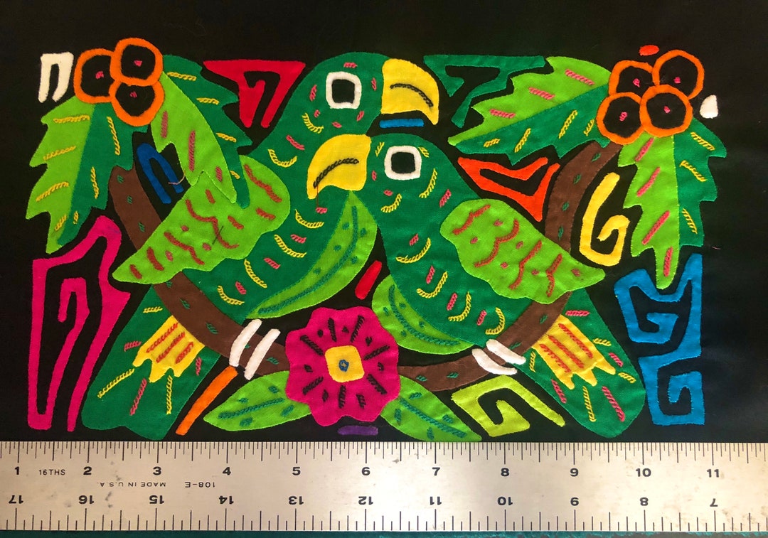 Panama Reversed Appliqué and Embroidery Mola - Etsy