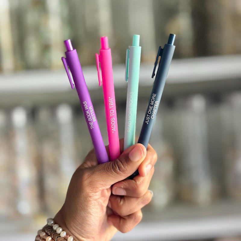 Bookish Journal and Pens - Etsy