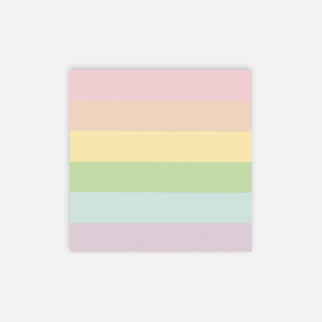 Brain Dump Rainbow Post-it® Notes Mini Notepad, Cute Stationery ...