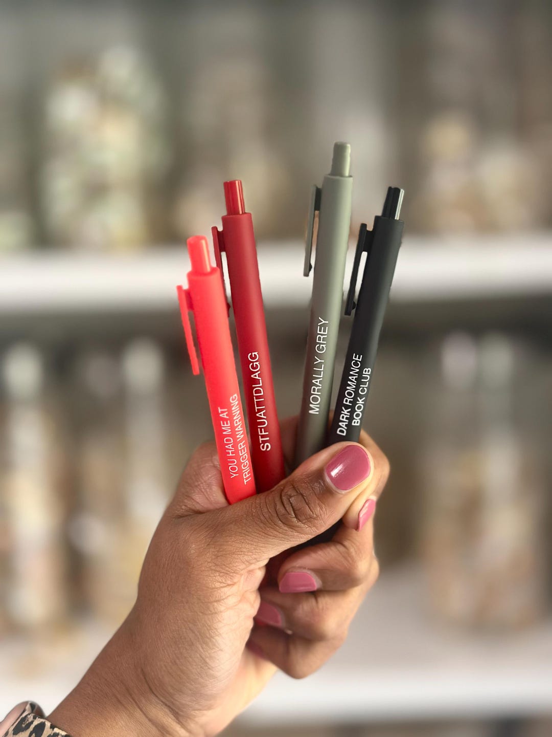 Spicy Book Pens (set of 4): Dark Romance Reader Gift - Etsy