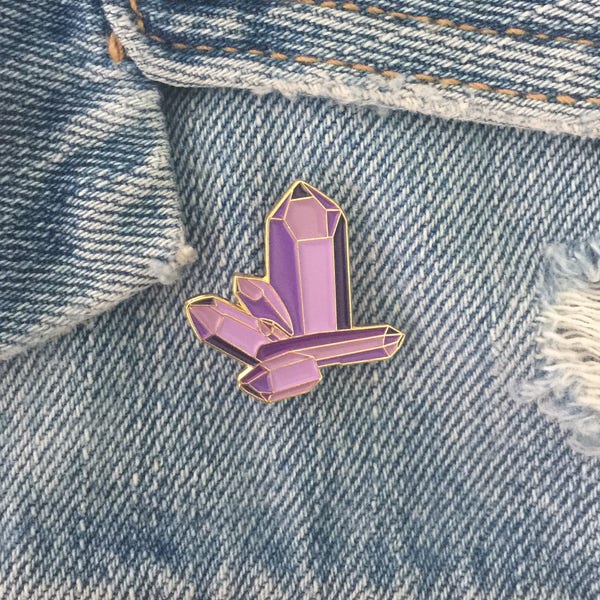 Amethyst Pin - Etsy