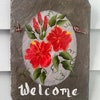 Large Two Cardinal Welcome Slate 14 High X 8 Wide - Etsy