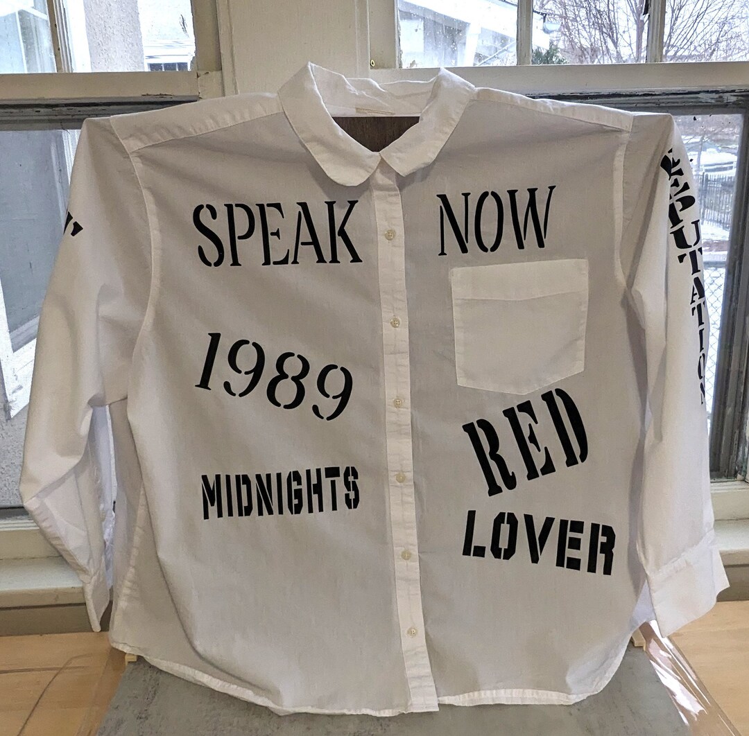 Taylor Swift AMA Inspired OVERSIZED Dress Shirt, Taylor Swift Merch ...