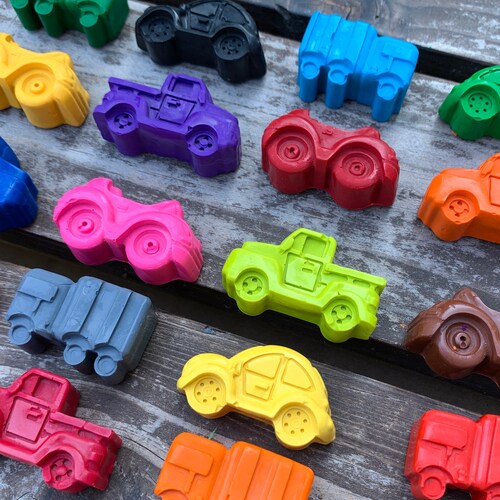 Car Crayons Car Party Favors Gifts for Kids Stocking | Etsy