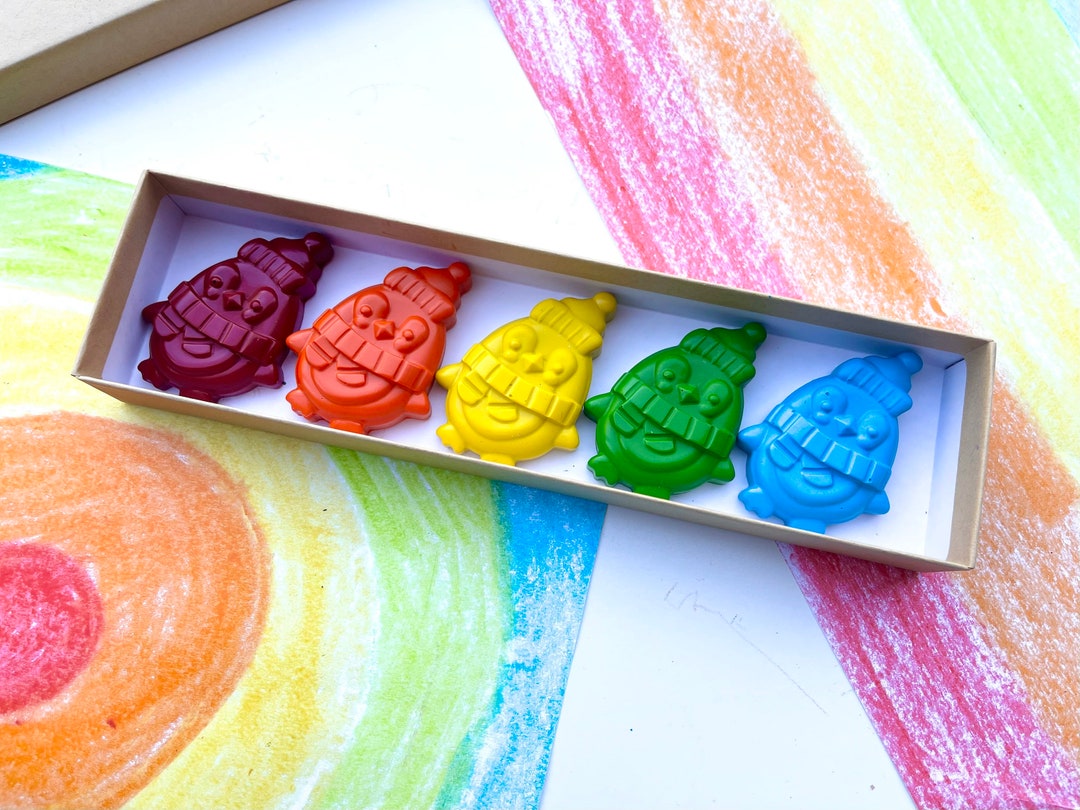 Winter Penguin Crayons - Stocking Stuffers for Kids - Kids Gifts ...