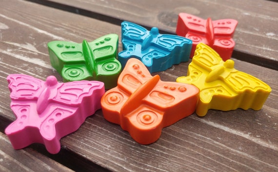 Butterfly Crayons 10- Butterfly Party Favors - Butterfly Birthday Party ...