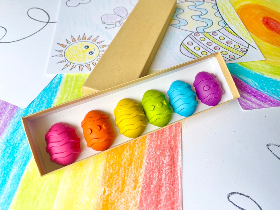 Easter Egg Crayons - Easter Basket Stuffers - Easter Party Favors ...