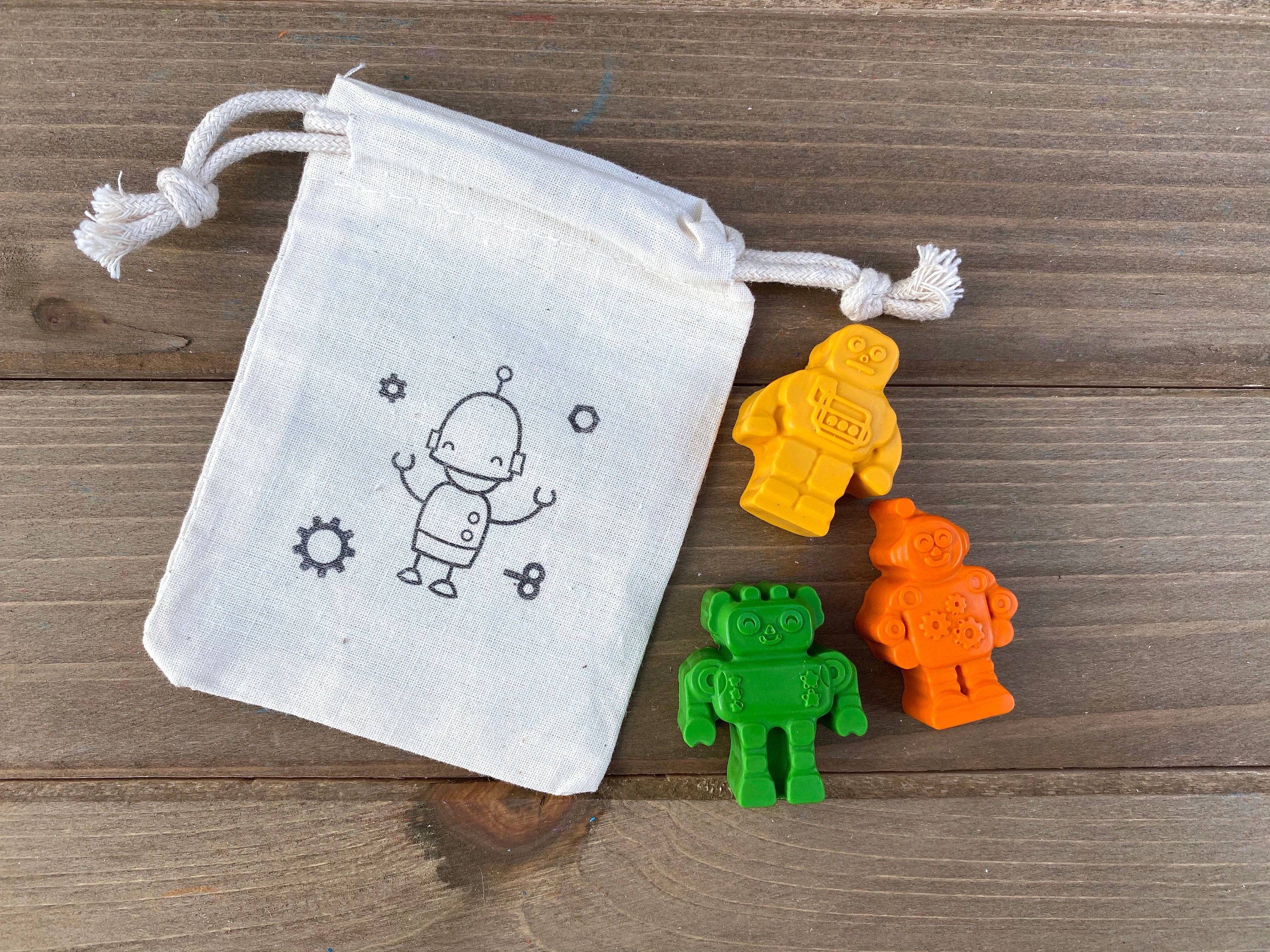 Crayons Aliens Crayon names Birthday Party Favors Blast Off Robot Theme ...