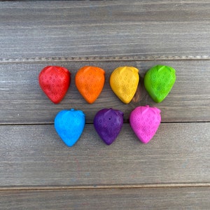 Strawberry Crayons - Strawberry Party Favors - Strawberry Birthday ...