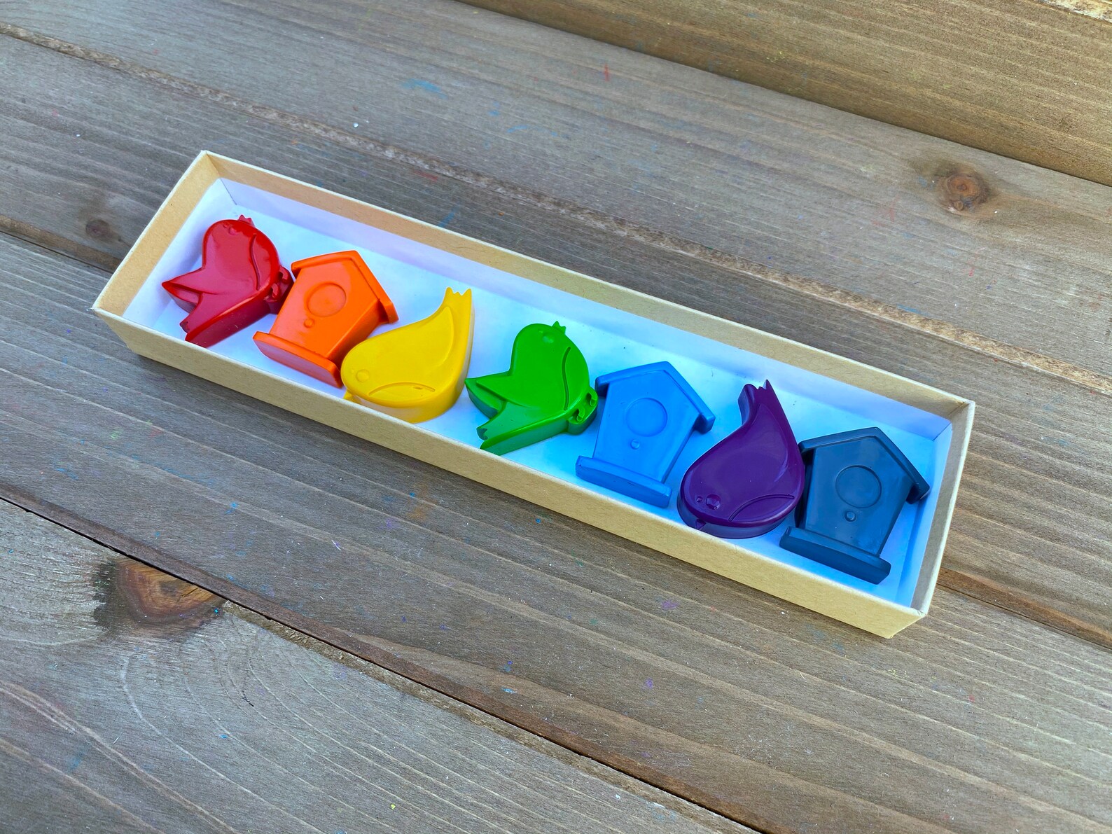 Bird Crayons Bird Party Favors Kids Gifts Gifts for Kids - Etsy