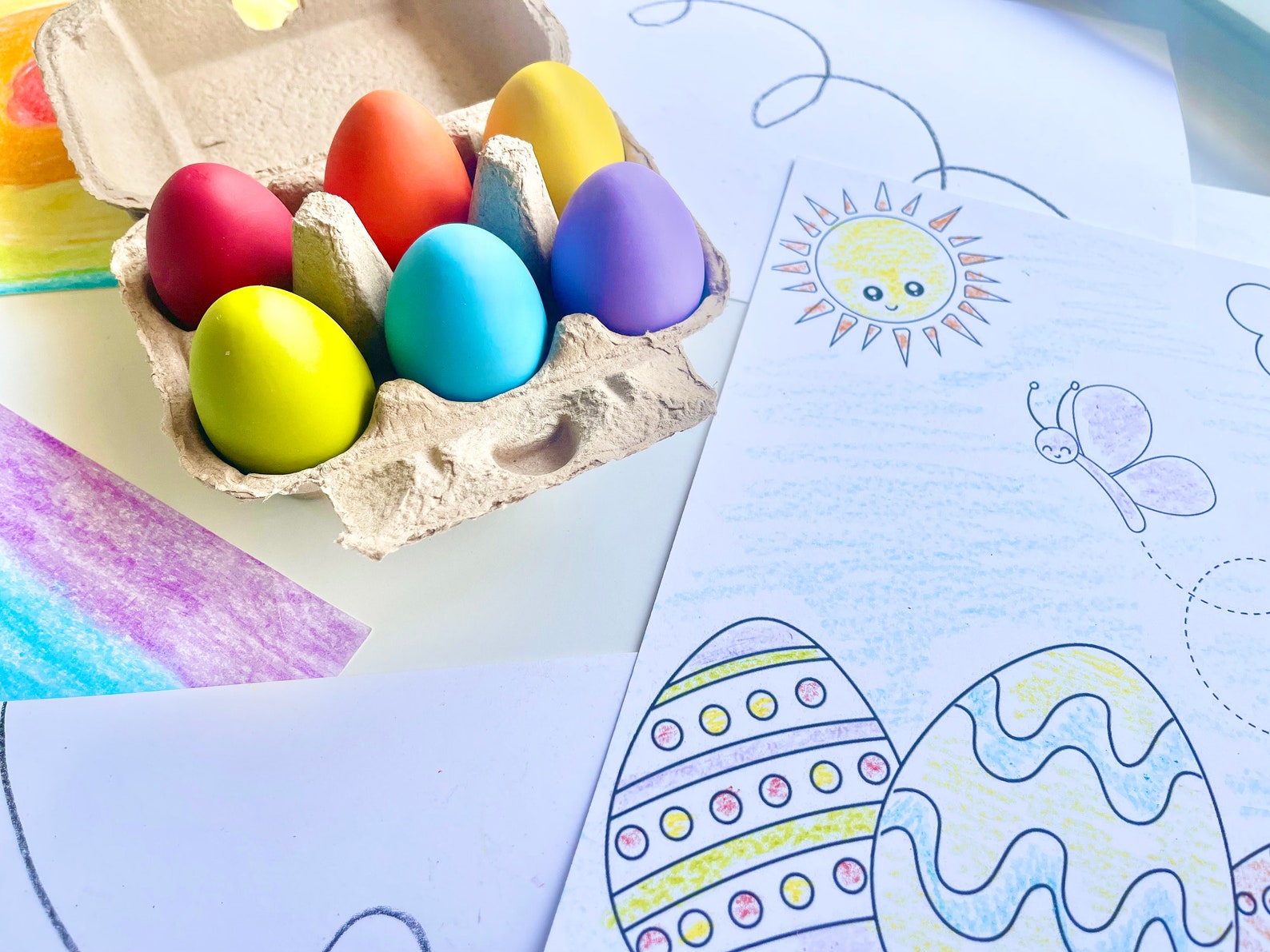 Easter Egg Crayons - Easter Gifts for Kids - Toddler Easter Basket ...