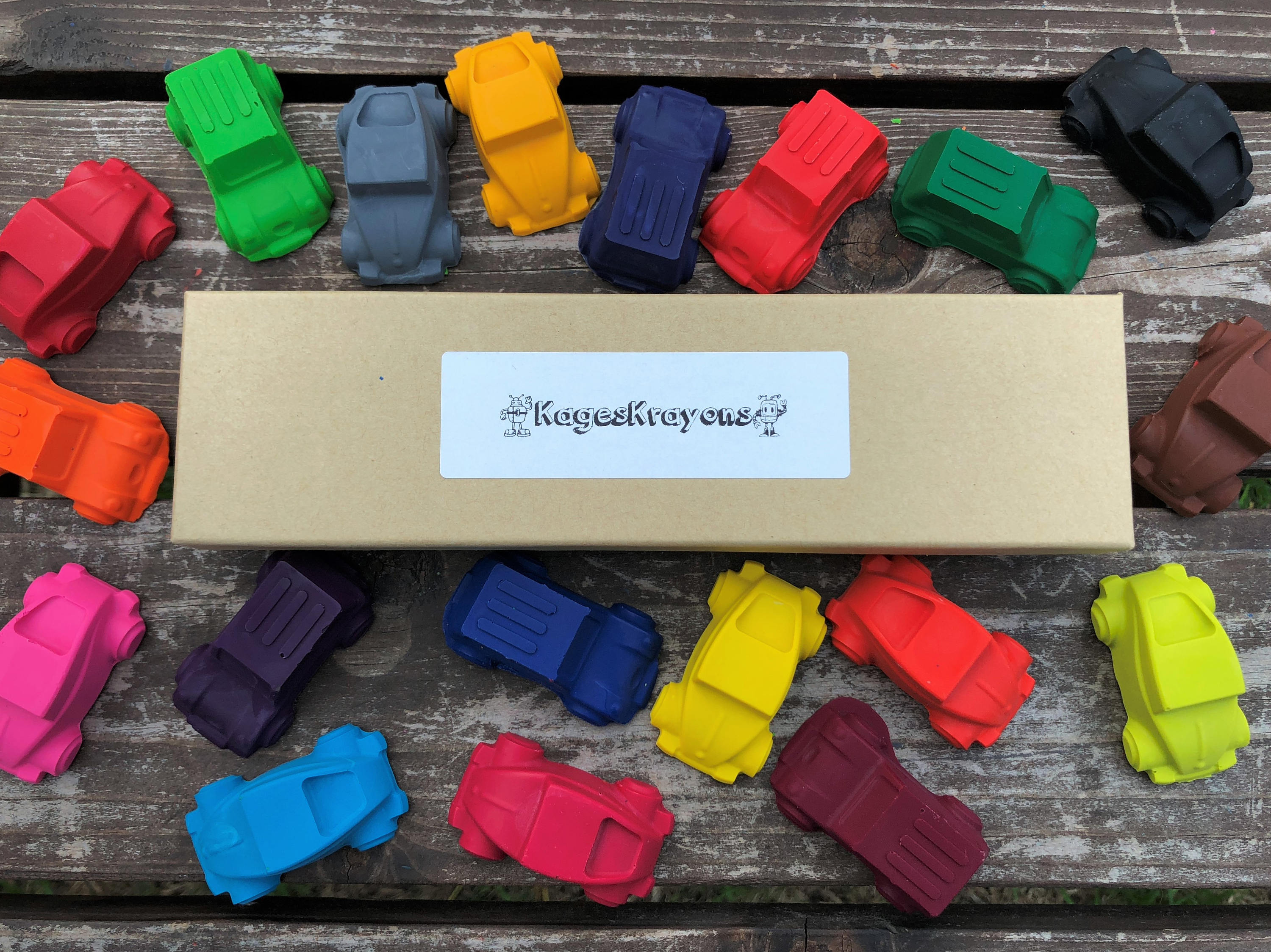Car Crayons - Car Party Favors - Gifts for Kids - Stocking Stuffers for ...