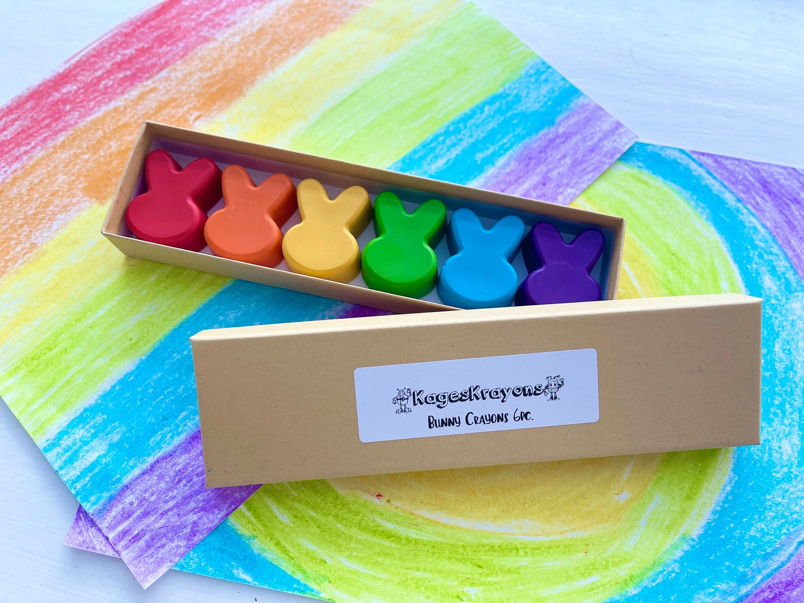 Bunny Crayons Kids Easter Basket Stuffers Boys Easter - Etsy