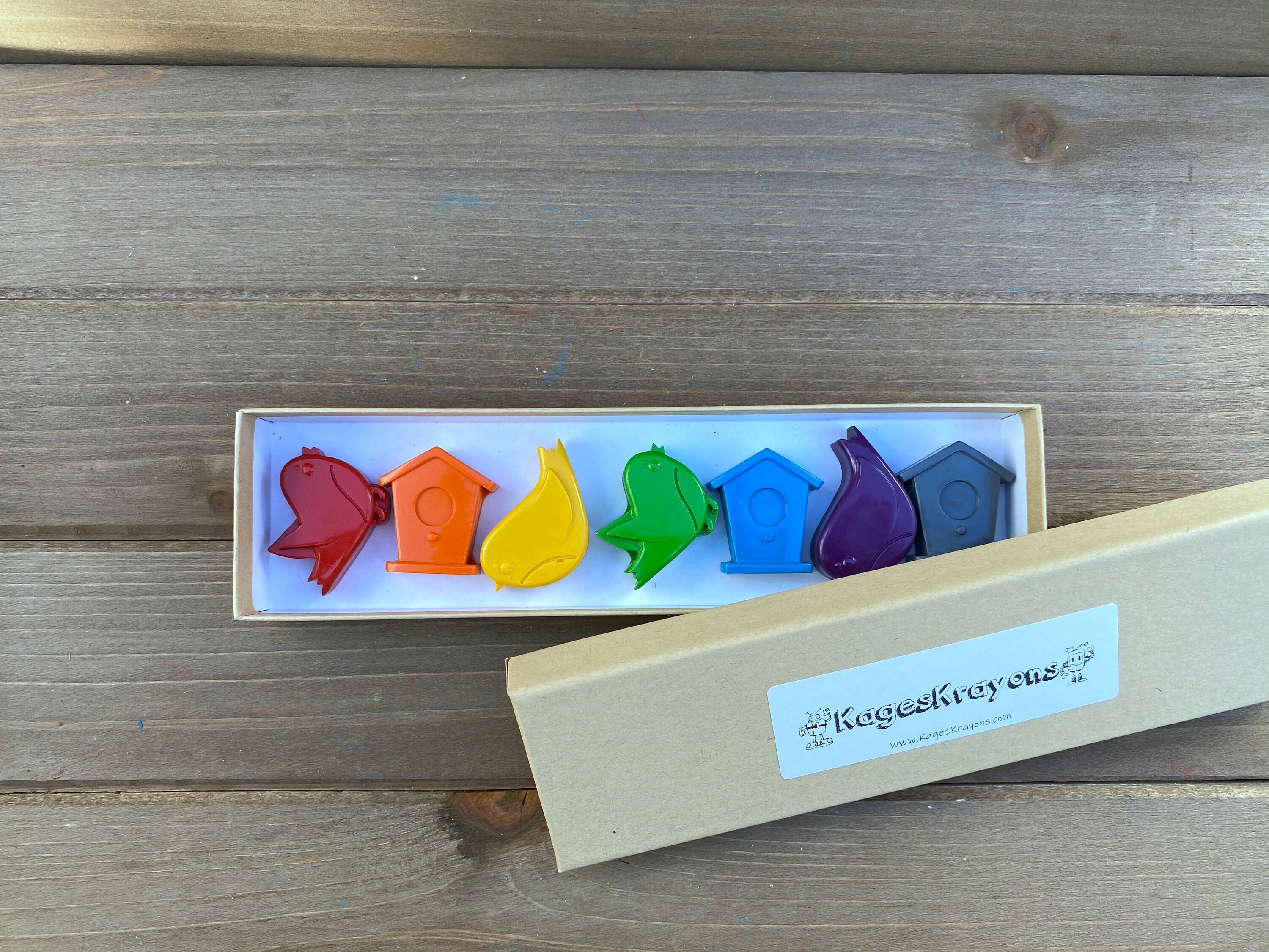 Bird Crayons Bird Party Favors Kids Gifts Gifts for Kids - Etsy