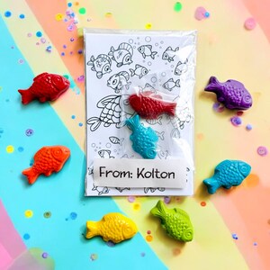 Fish Party Favors - Fish Crayons - Kids Birthday Party Favors ...