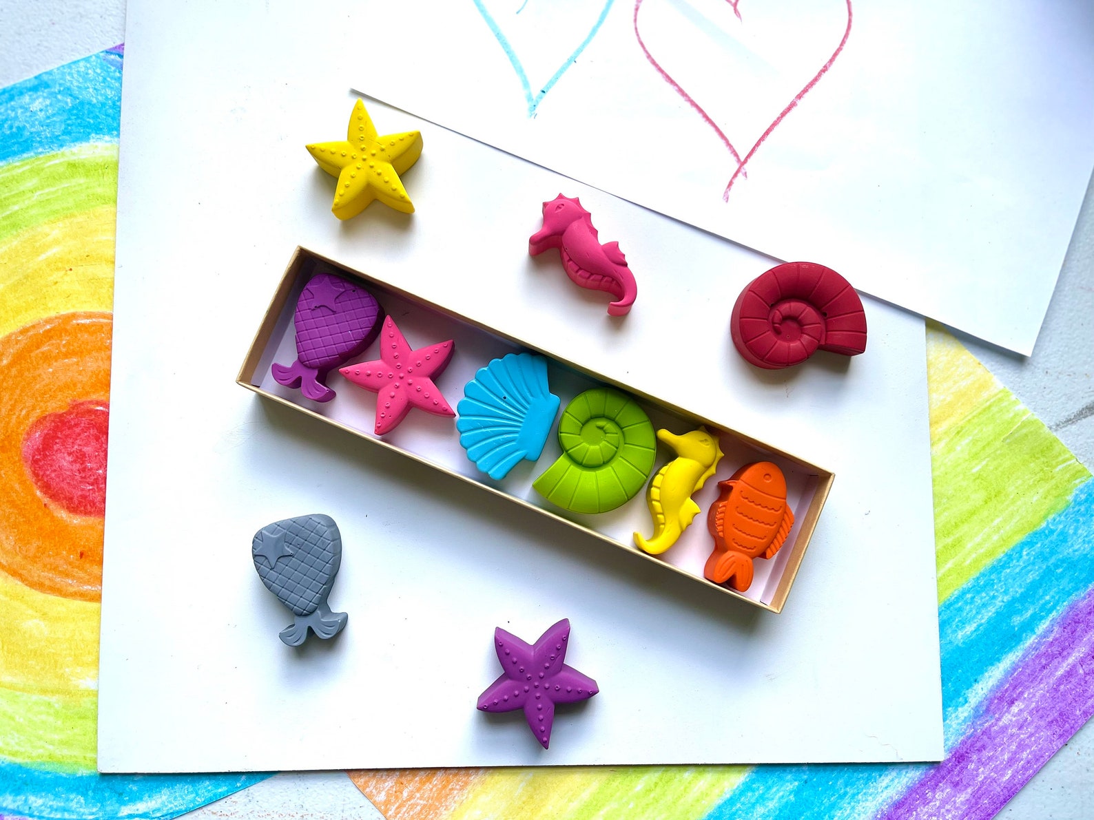 Mermaid Ocean Crayons - Mermaid Party Favors - Kids Gifts - Stocking ...