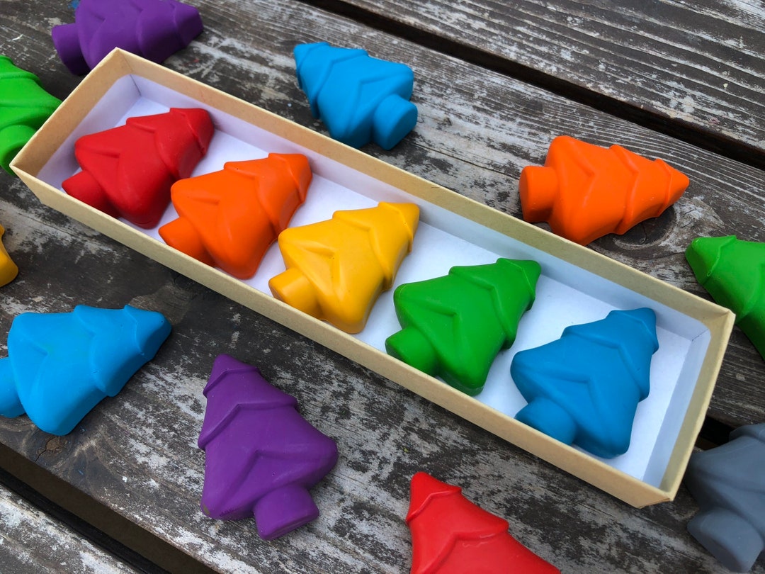 Christmas Tree Crayons - Gifts for Kids - Stocking Stuffers for Kids ...