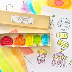 Circus Crayons - Circus Party Favors - Kids Gifts - Stocking Stuffers ...