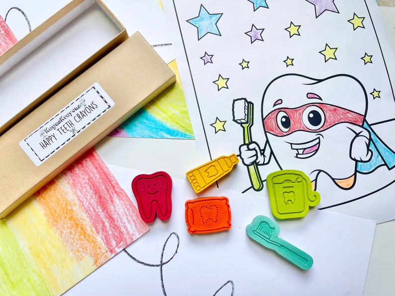 Happy Teeth Crayons - Tooth Fairy Gift - Gift From Tooth Fairy ...