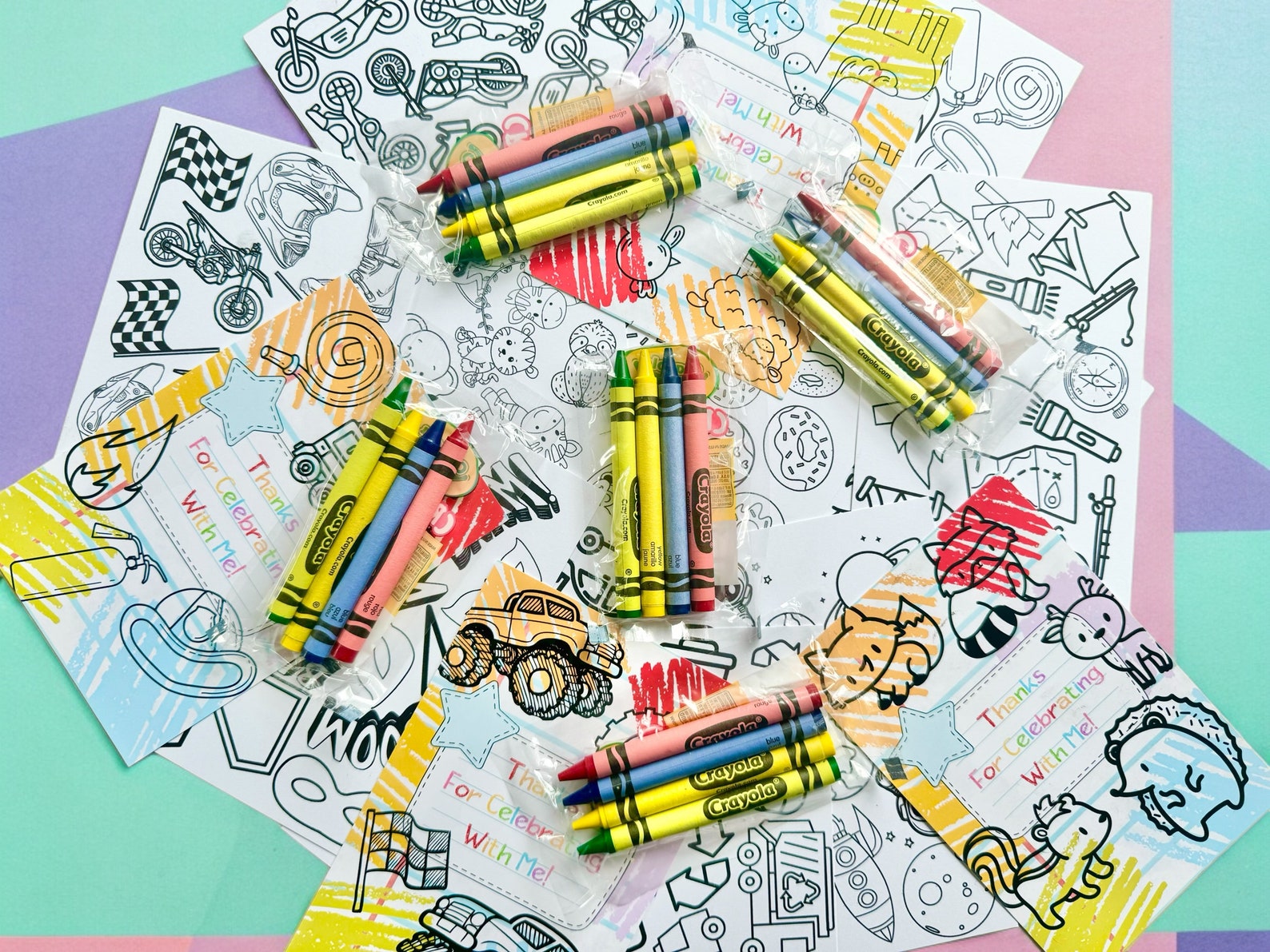 Monster Truck Party Favors - Monster Truck Crayons - Monster Truck ...