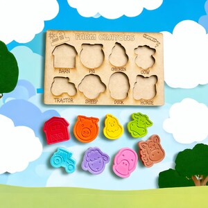 Barnyard Crayons Farm Birthday Party Favors Gift for Kids Kids Gifts ...