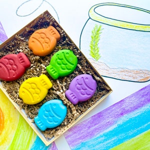 Fish Crayons - Kids Gifts - Stocking Stuffers for Kids - Easter Basket ...