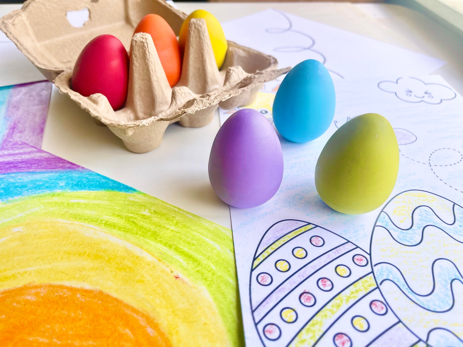 Easter Egg Crayons - Easter Gifts for Kids - Toddler Easter Basket ...