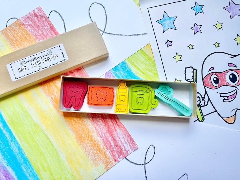 Happy Teeth Crayons Tooth Fairy Gift Gift From Tooth Fairy - Etsy