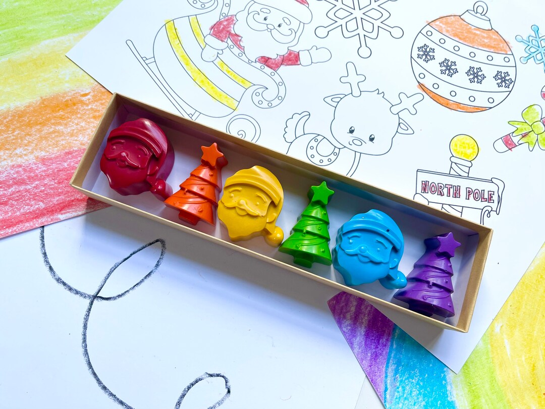 Santa Claus Crayons - Gifts for Kids - Stocking Stuffers - Kids ...